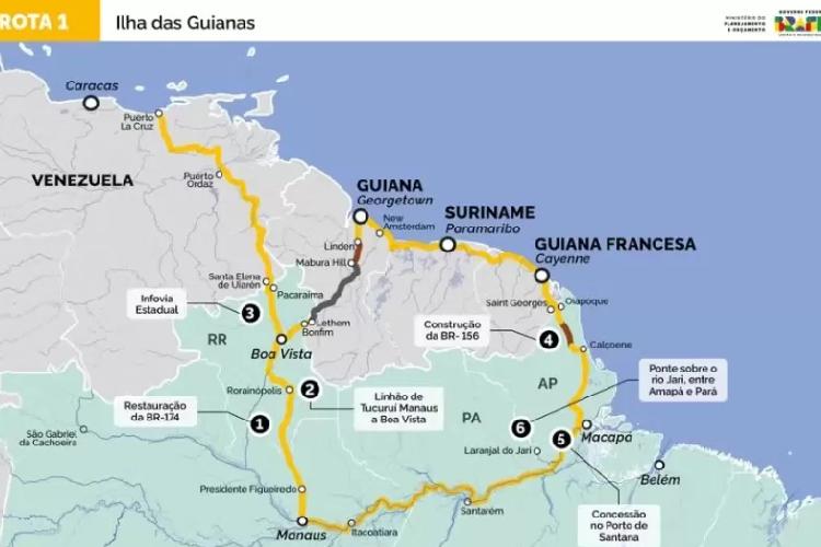 Rota da Ilha das Guianas: Um marco na Integração e Desenvolvimento ...